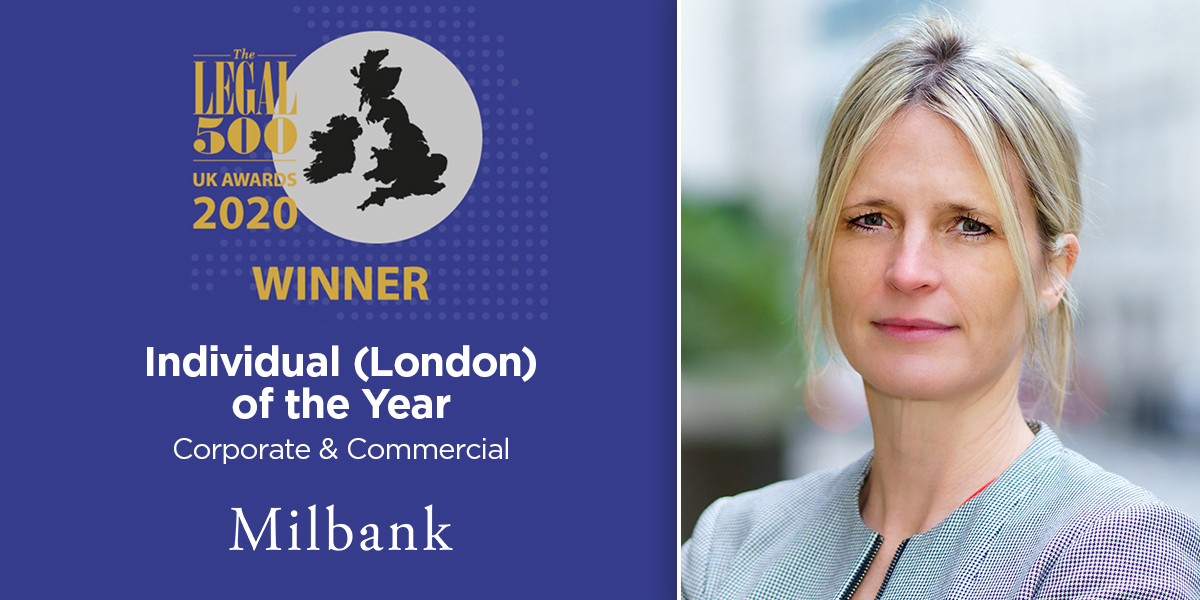 Milbank Partner Lisa O’Neill Named Individual of the Year: Corporate ...