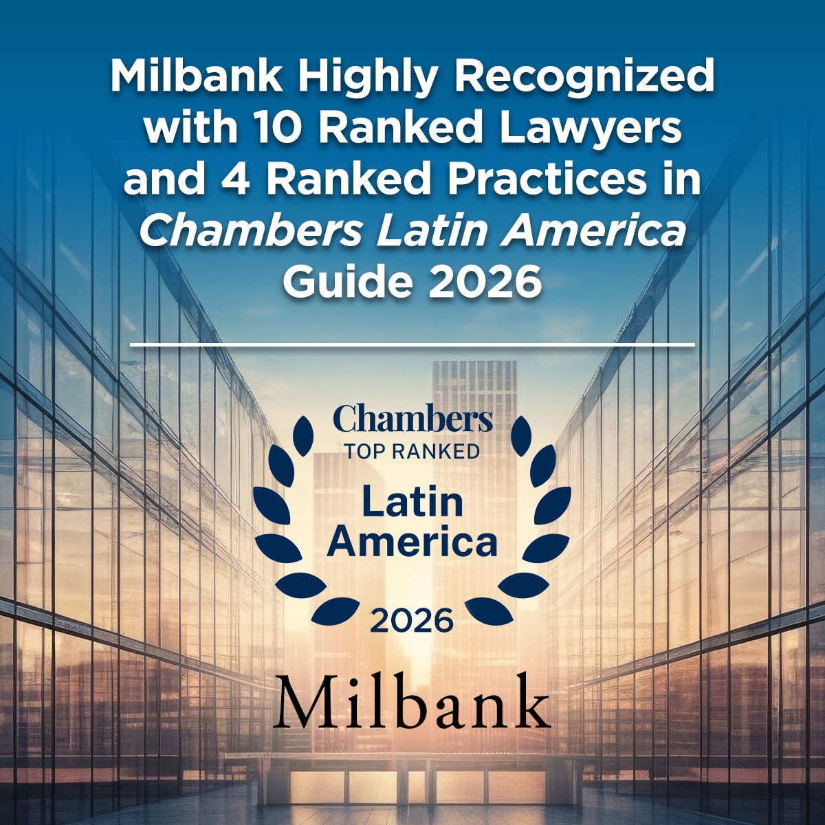 Milbank Highly Recognized with 10 Ranked Lawyers and 4 Ranked Practices ...