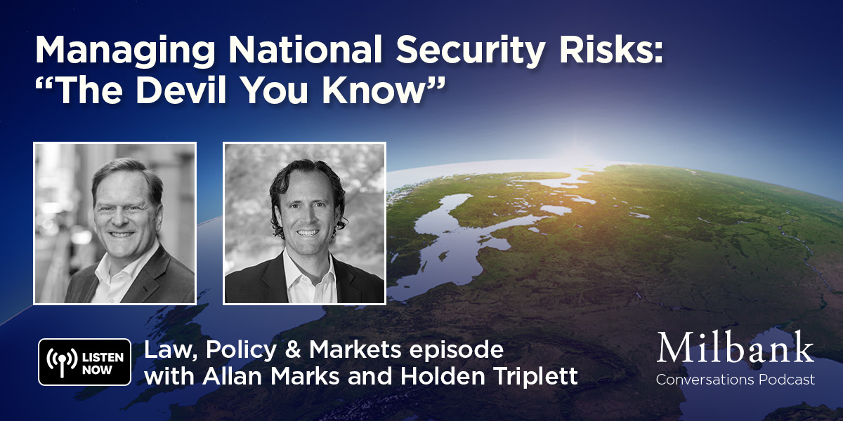 Managing National Security Risks: “The Devil You Know”