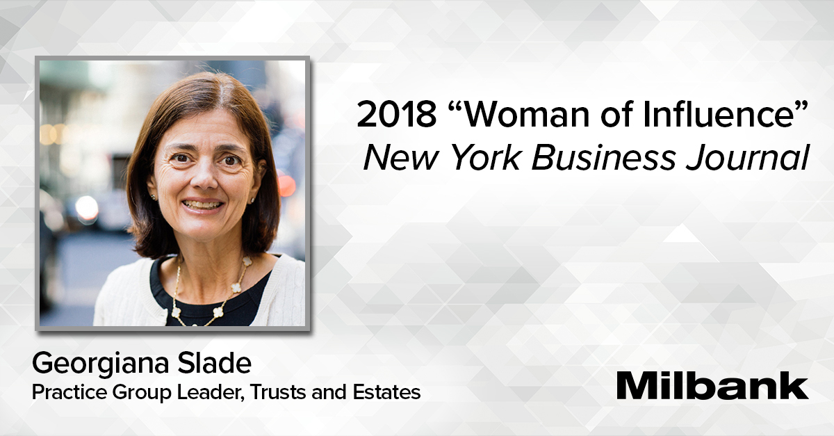 Georgiana Slade Named One of New York Business Journal’s 2018 “Women of ...