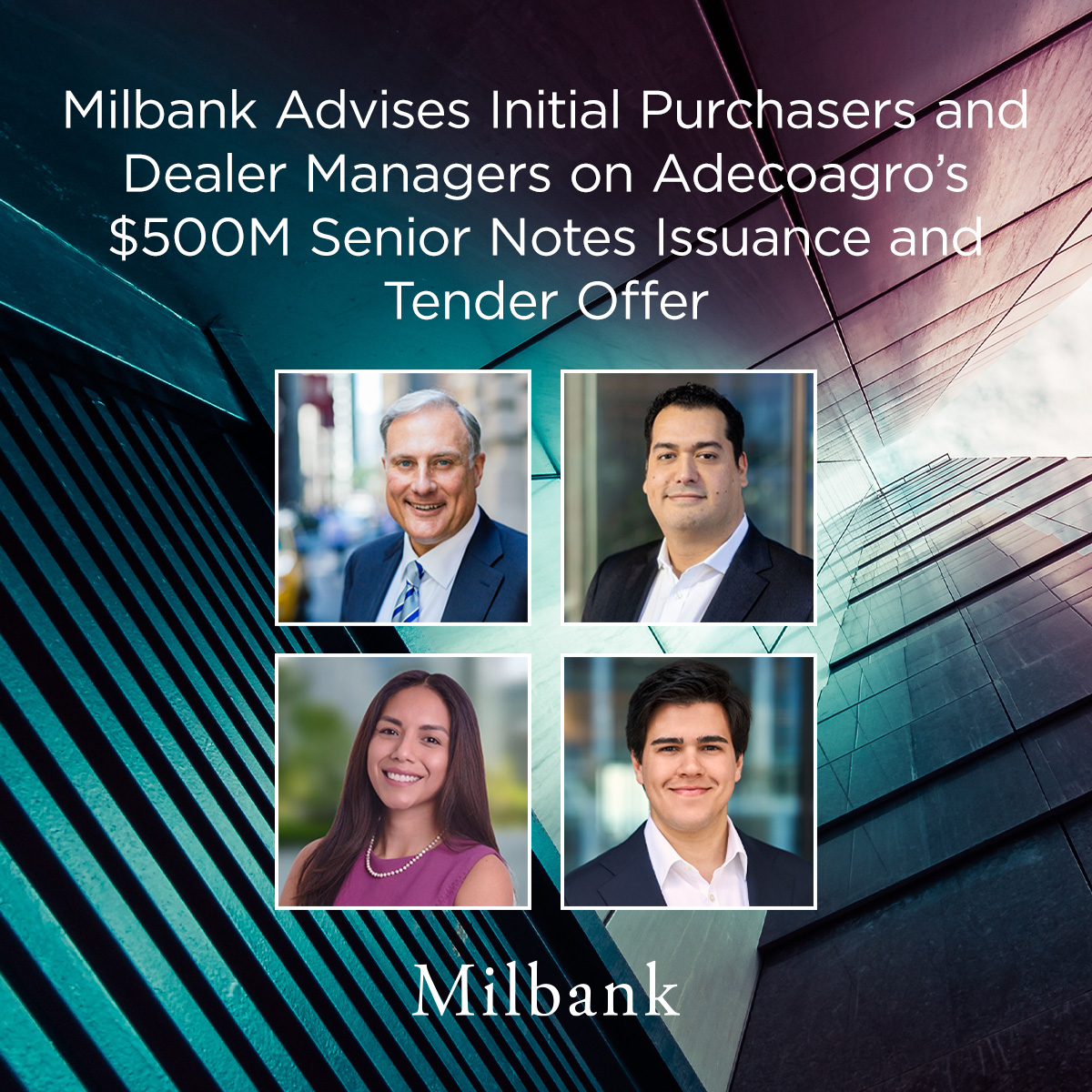 Milbank Advises Initial Purchasers and Dealer Managers on Adecoagro’s ...