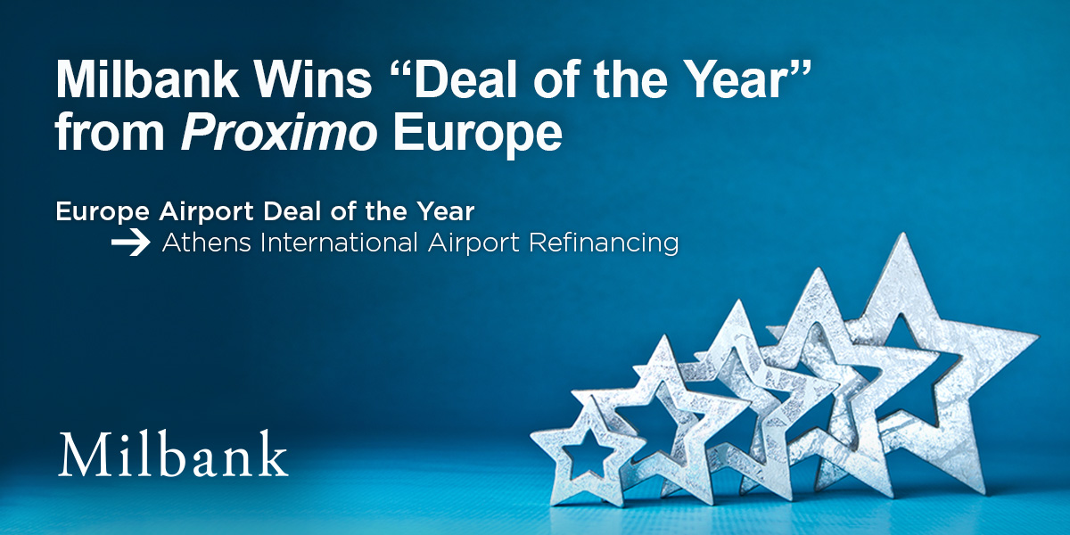 Milbank Wins “Deal of the Year” from Proximo Europe