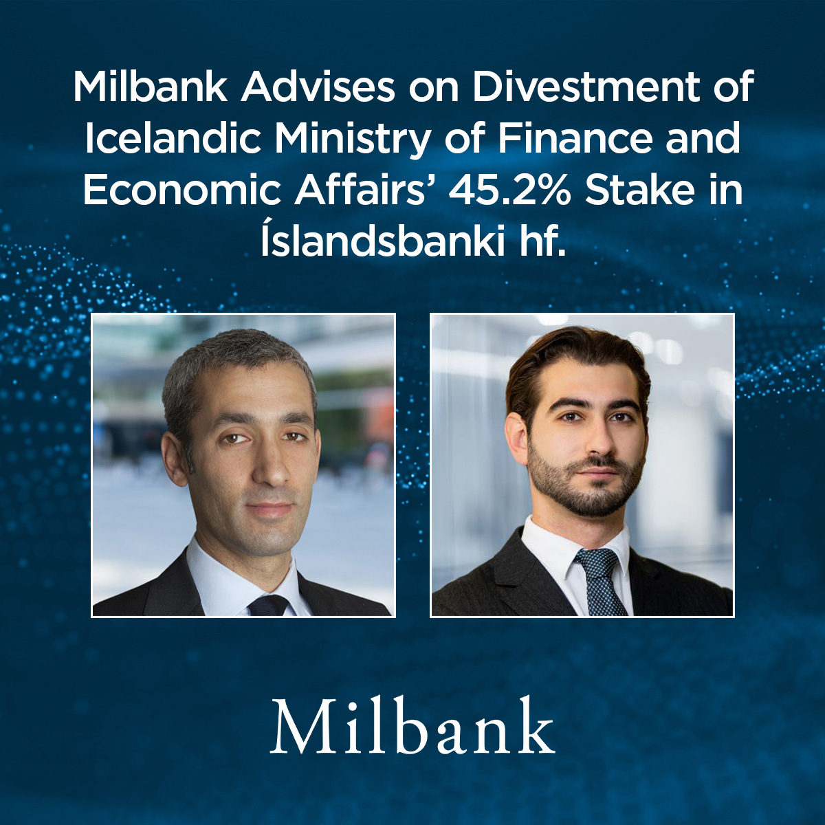 Milbank Advises on Divestment of Icelandic Ministry of Finance and ...