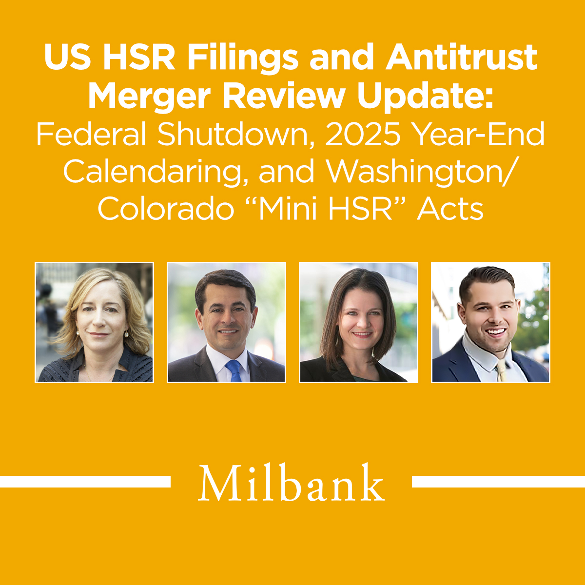 US HSR Filings and Antitrust Merger Review Update: Federal Shutdown ...