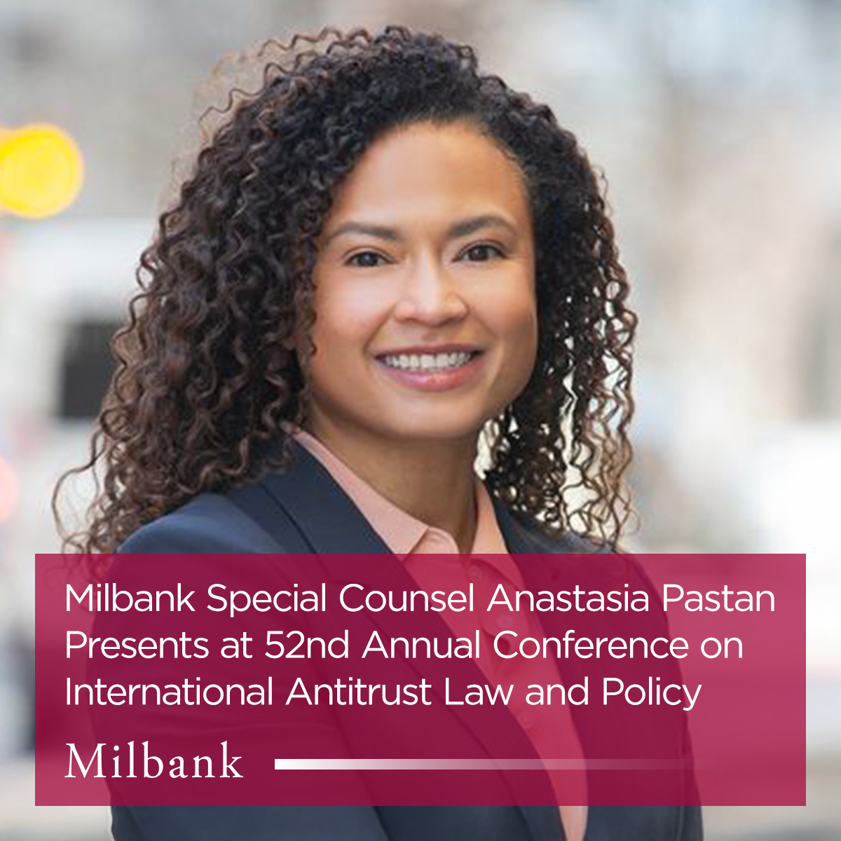 Milbank Special Counsel Anastasia Pastan to Speak at Fordham’s 2025 ...