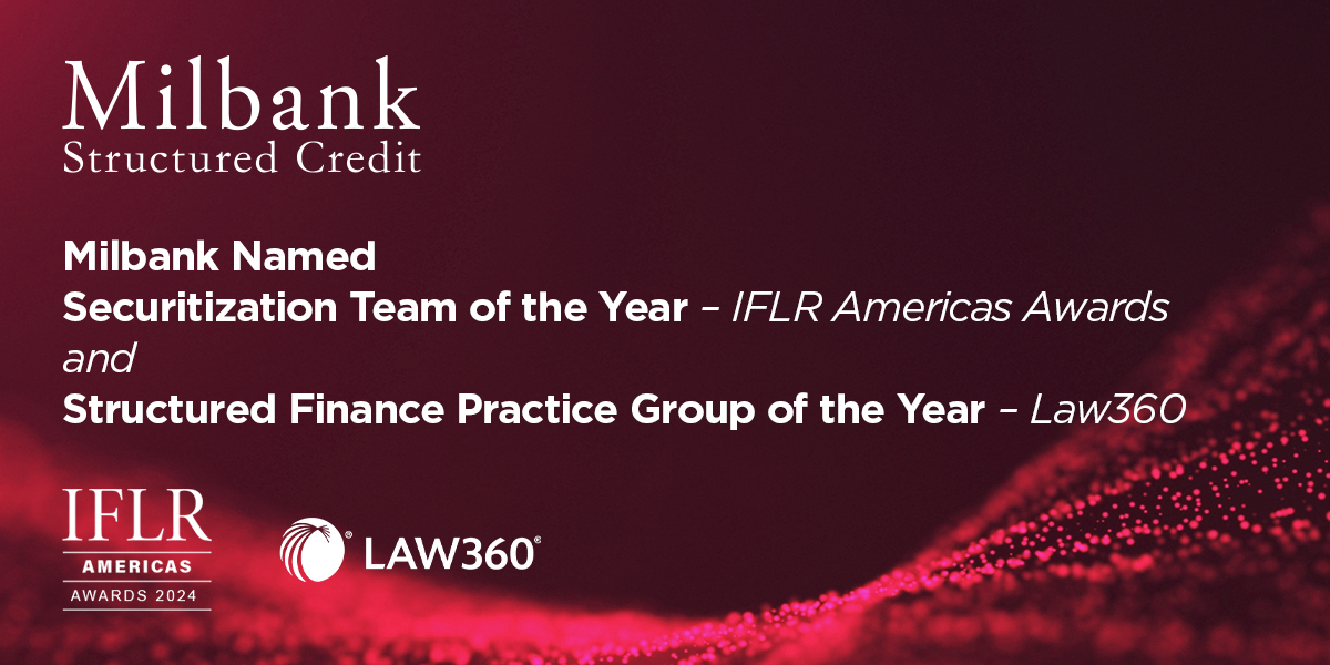 Milbank Named Structured Finance and Securitization Team of the Year at ...