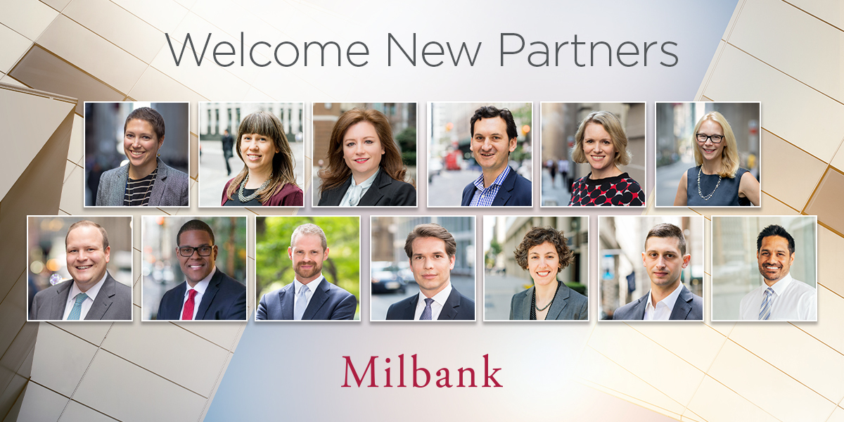 Milbank Elects 13 New Partners